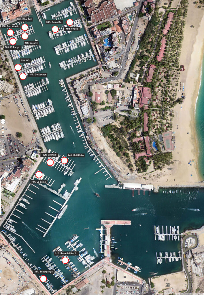 Cabo Marina Map | Guide to Cabo Fishing Charters